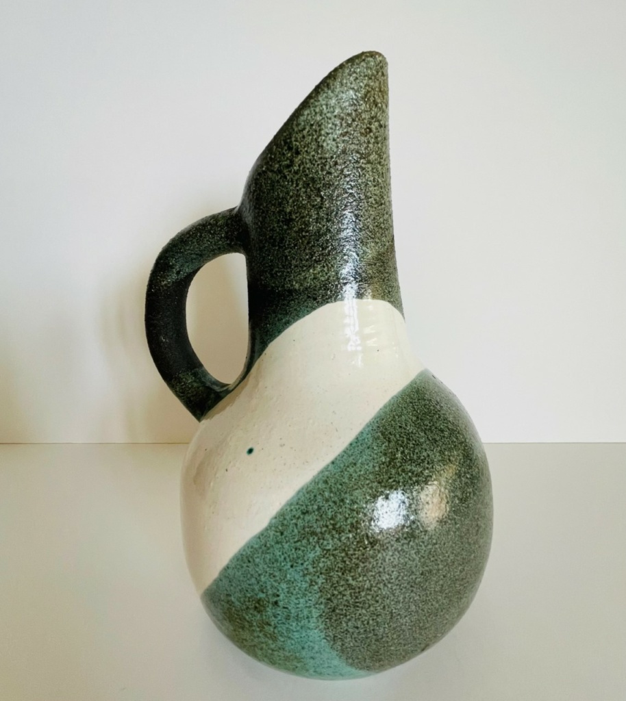 Pichet en grès Gilbert Valentin Les Archanges Vallauris - Céramique ...